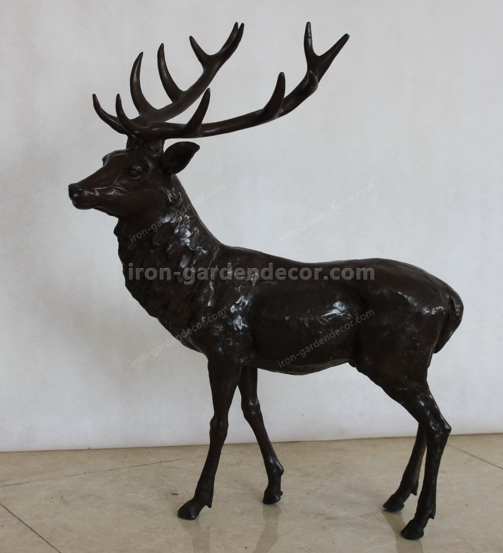 bronze deer, metal deer for garden decoration art_Stag_Animal-Yard art ...