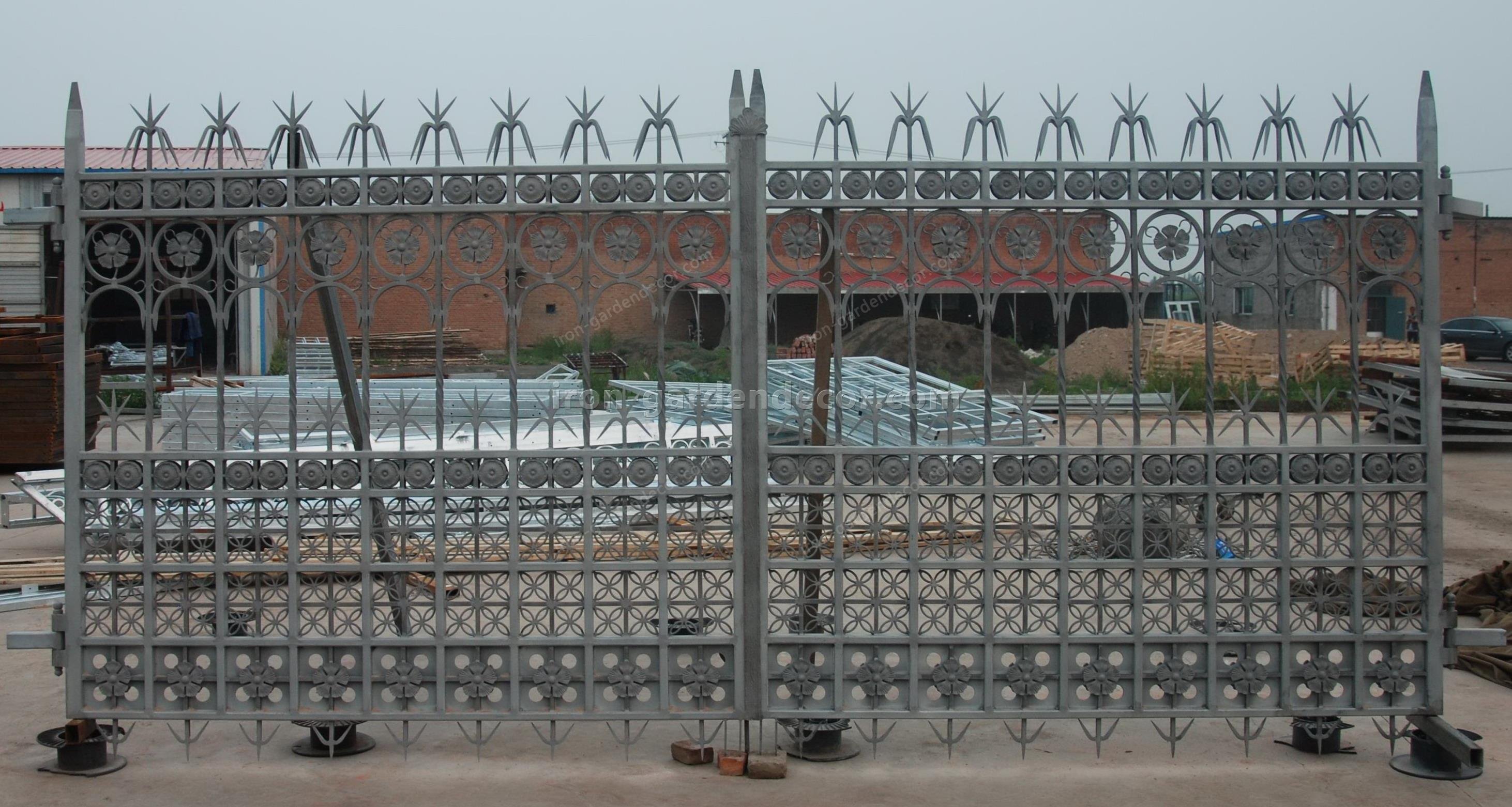 iron fence gate,wrought iron fence gate_Gate_Outdoors-Yard art-metal ...